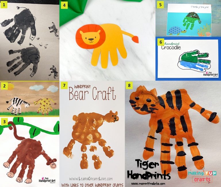 Hand Print Crafts - MakingFunCrafts.com